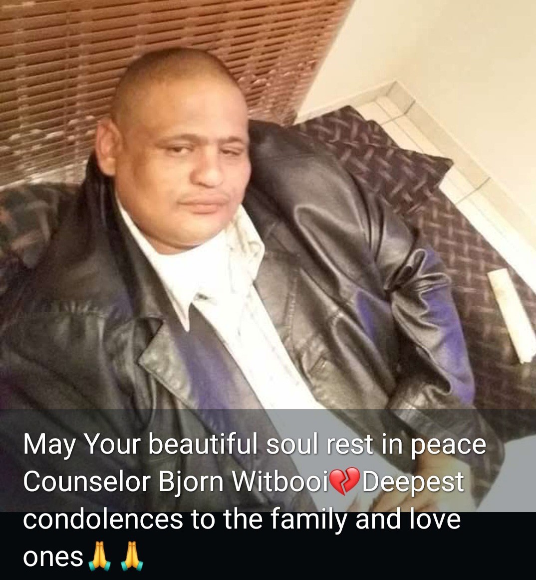 Saldanha Bay: Passing of GOOD Councillor – Bjorn Witbooi - Cape Coast News